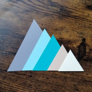 Triangle Cardstock Paper Die Cuts - 50 Piece Set for Bulletin Boards ...