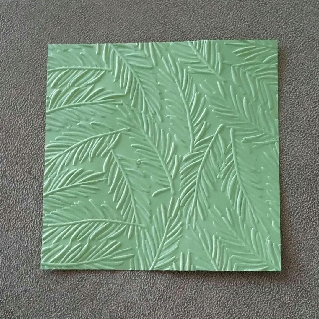 10 Embossed Leaf Background Cardstock, Journal Embossed Paper, Heart ...