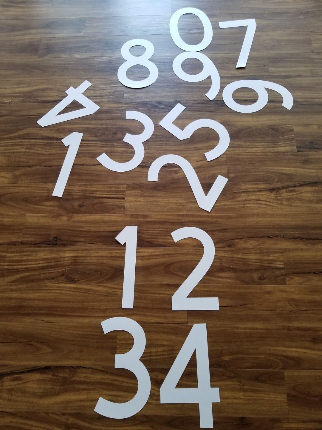 Large Number Die Cuts: 65lb Cardstock, 1-10 Set - Etsy