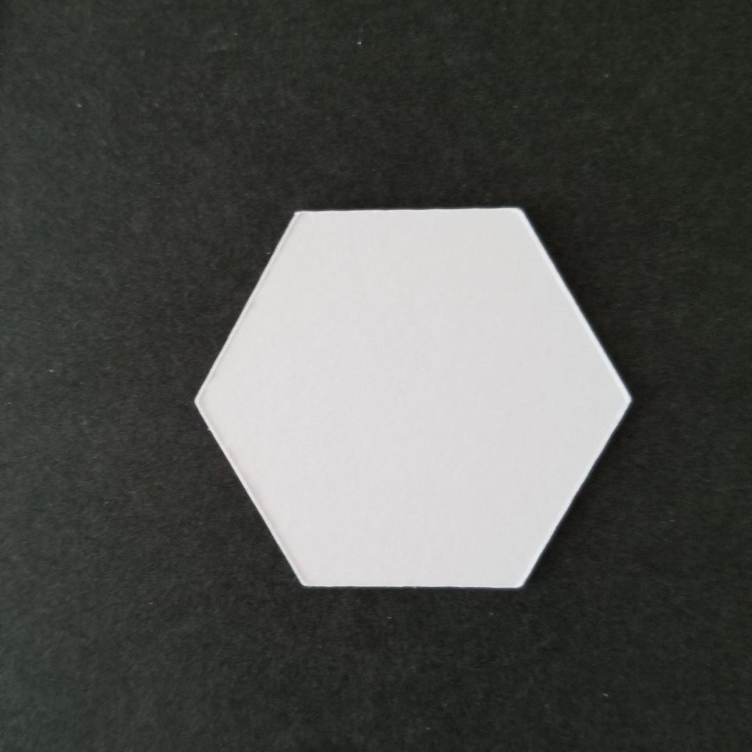 100-piece 1/2" Hexagon Cardstock Die Cuts: Paper Craft Shapes - Etsy