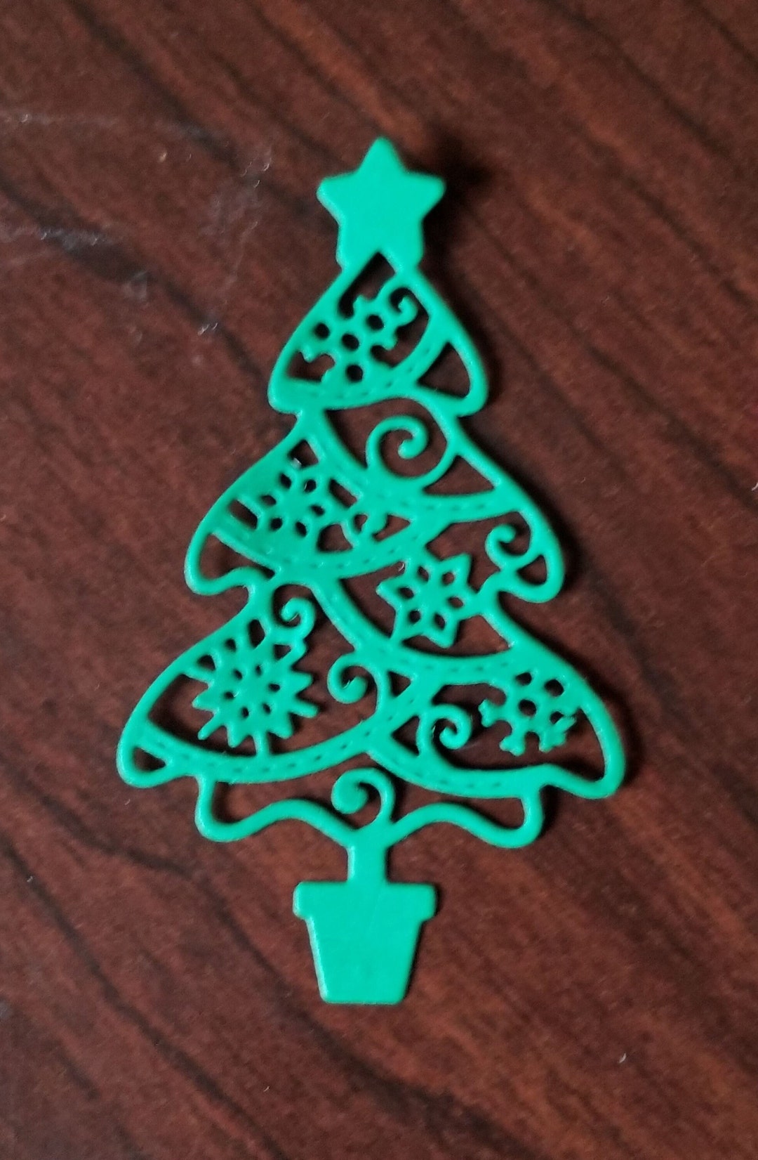 3" Paper Die Cut Christmas Trees - Set of 6 - Etsy