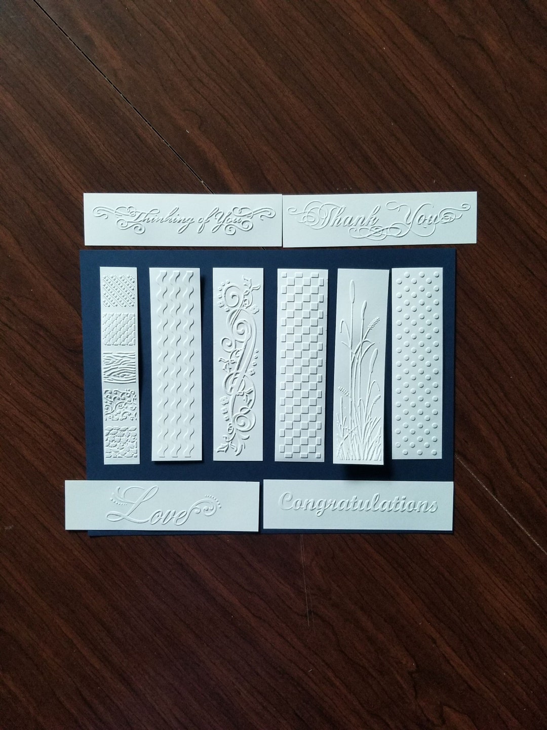 10 Embossed Cardstock Strip Variety Pack for Card Making, Journals ...