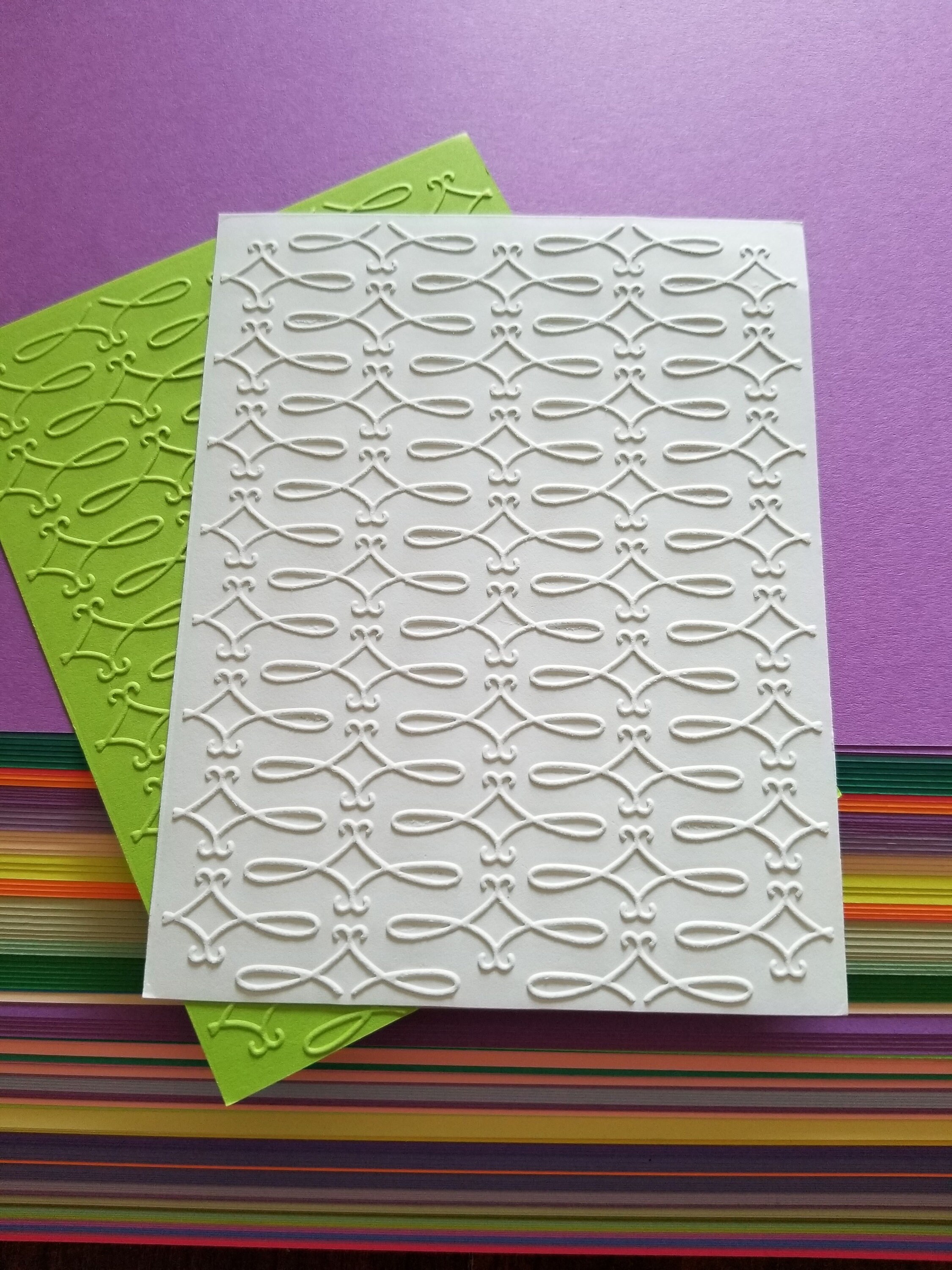 Embossed Cardstock: 12 Lightweight Paper Sheets, 4x6" Card Toppers - Etsy