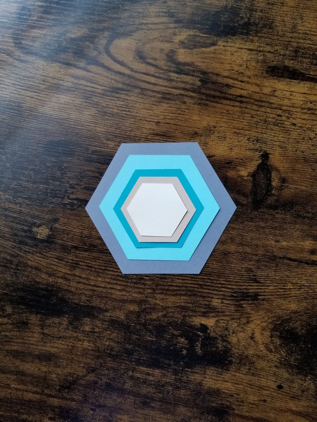 50-piece Hexagon Cardstock Die Cuts: Paper Craft Shapes - Etsy