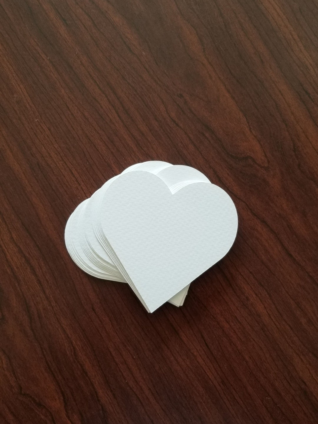 30 - Watercolor Paper Heart Blank Card Making, Junk Journal, Die Cut ...