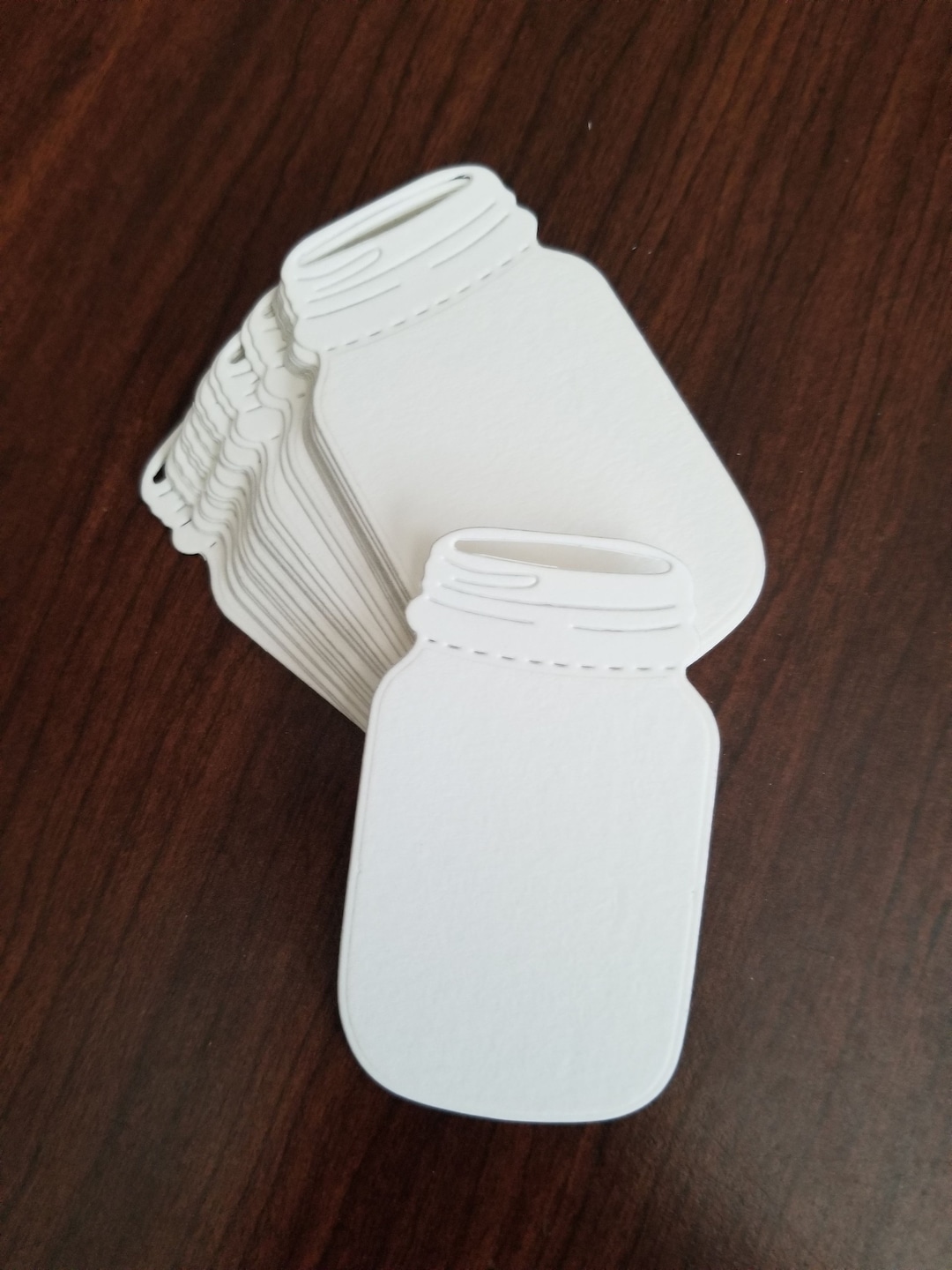 Watercolor - Set of 24 Paper Mason Jar Blanks for Tags, Bookmarks ...