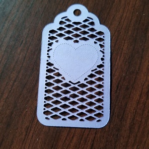 Die Cut Heart Tag Set - Etsy