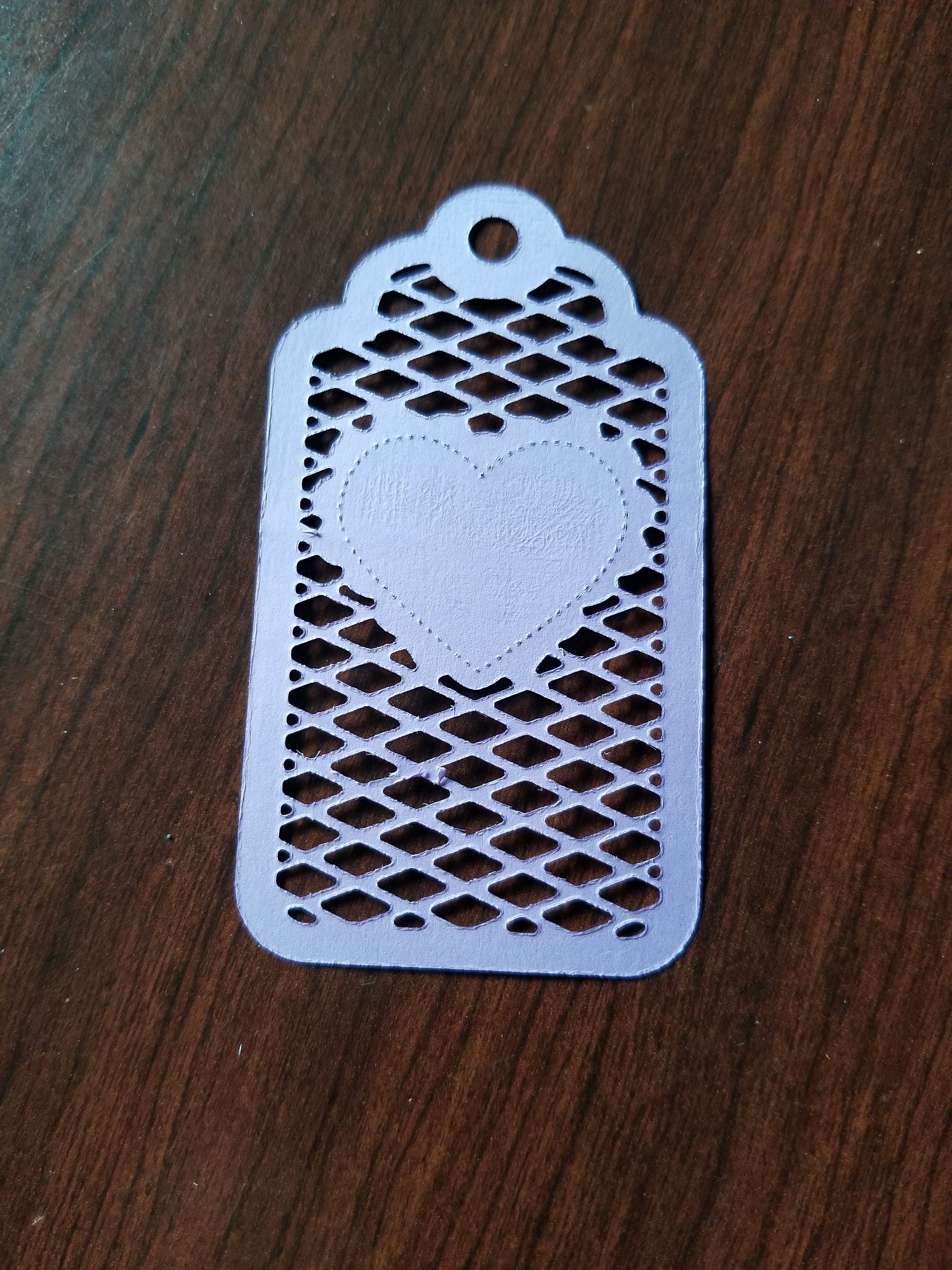 Die Cut Heart Tag Set - Etsy