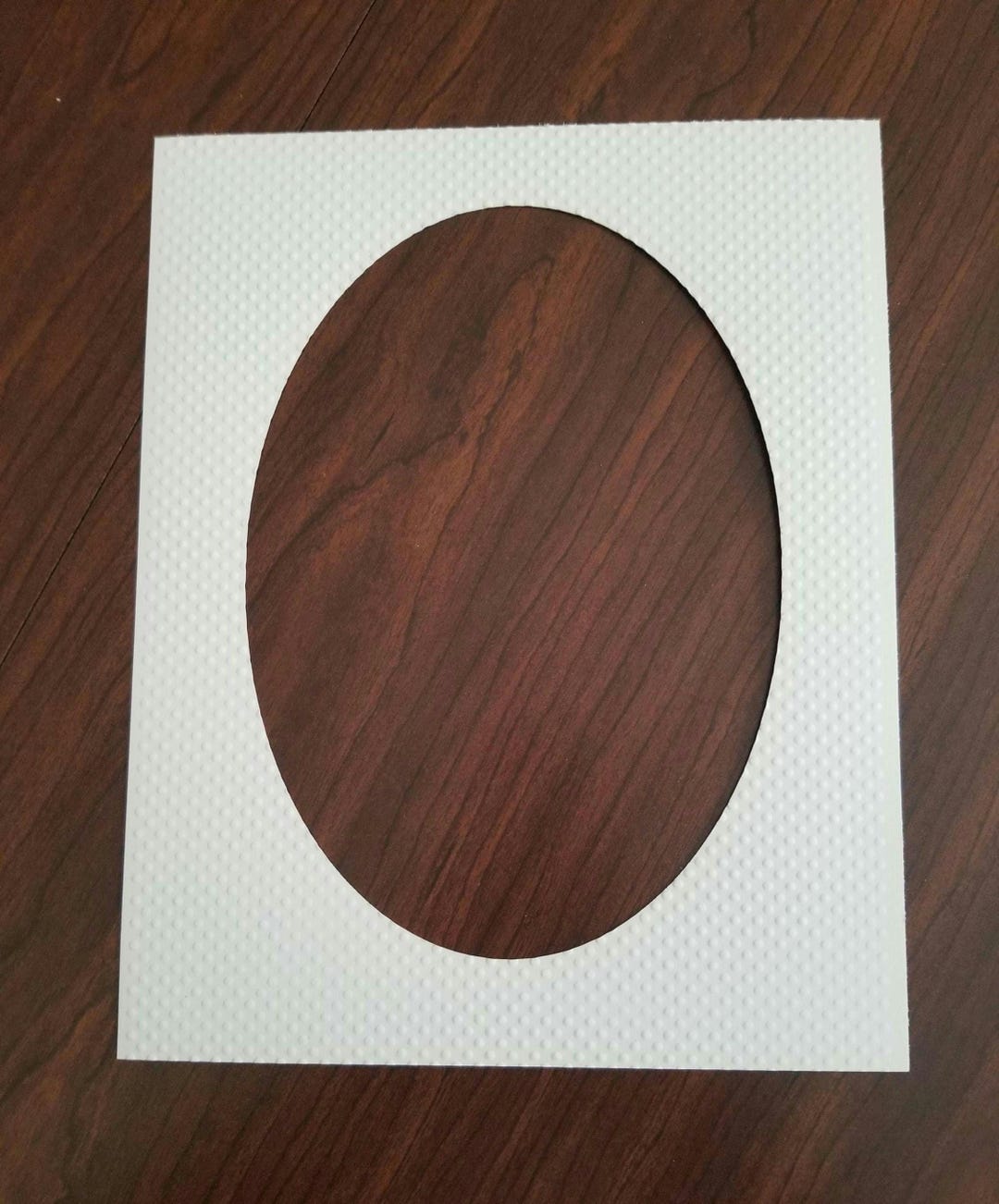 Embossed Watercolor Paper: 8x10 Card Front With Oval Cutout - Etsy