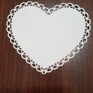 30 4 Paper Lace Heart Watercolor Tag or Bookmark Blanks for Card Making ...