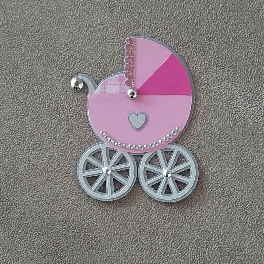 Large Die Cut Paper Baby Stroller: Scrapbook Ephemera - Etsy