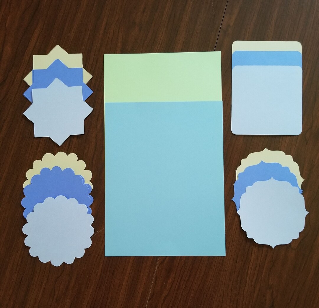 Die Cut Shape Variety Pack - 50 Pieces (10 Each Shape) - Etsy