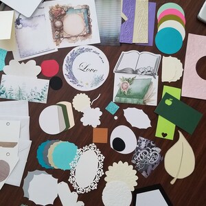 Grab Bag 100 Piece Scrap Paper Pack Variety Bag of Paper Crafts for ...