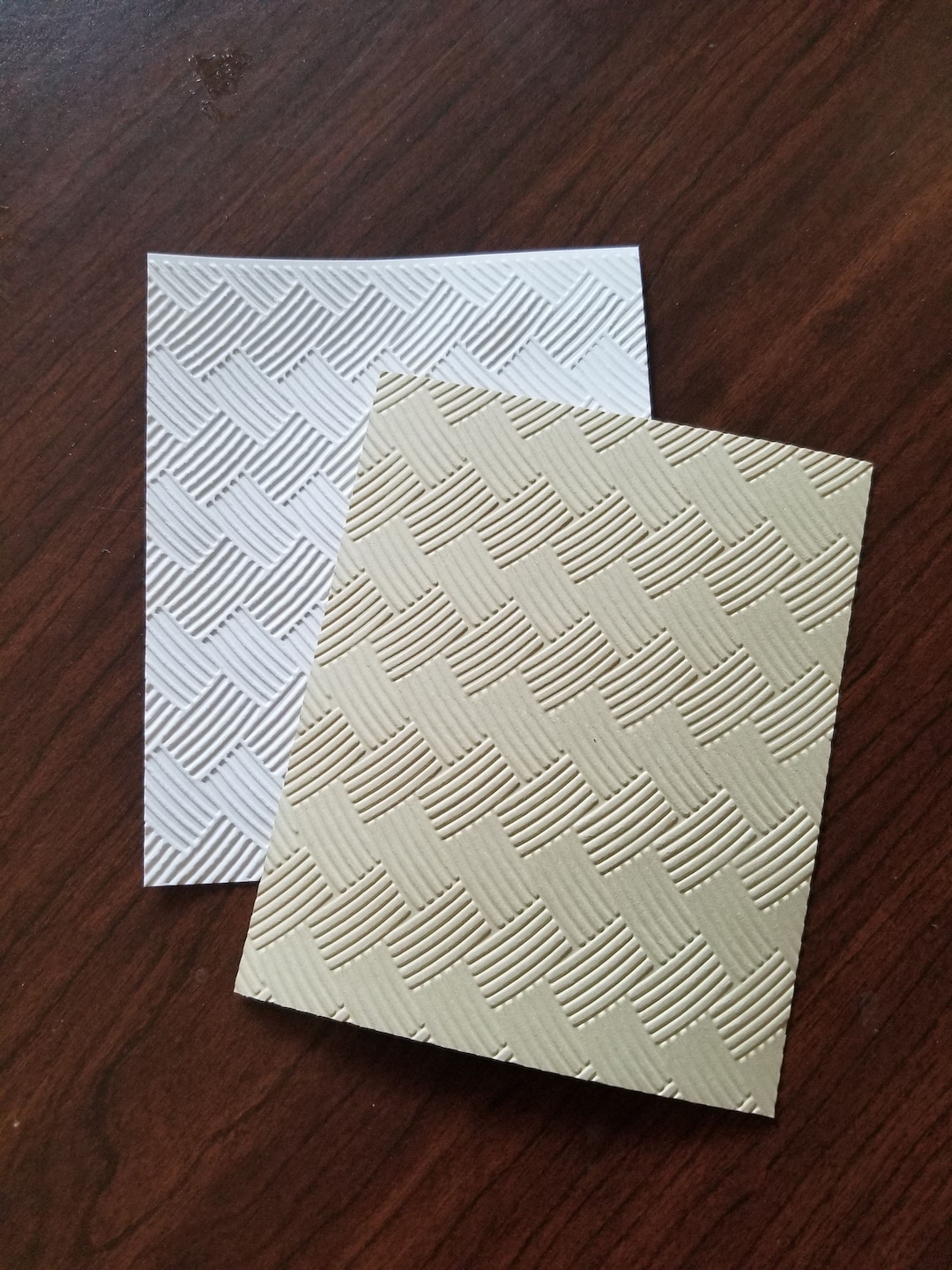 10 Embossed Cardstock Backgrounds, Toppers and Card Fronts - Etsy