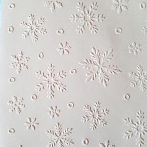 Embossed Cardstock Snowflake | Christmas Embossed Cardstock | Embossed ...