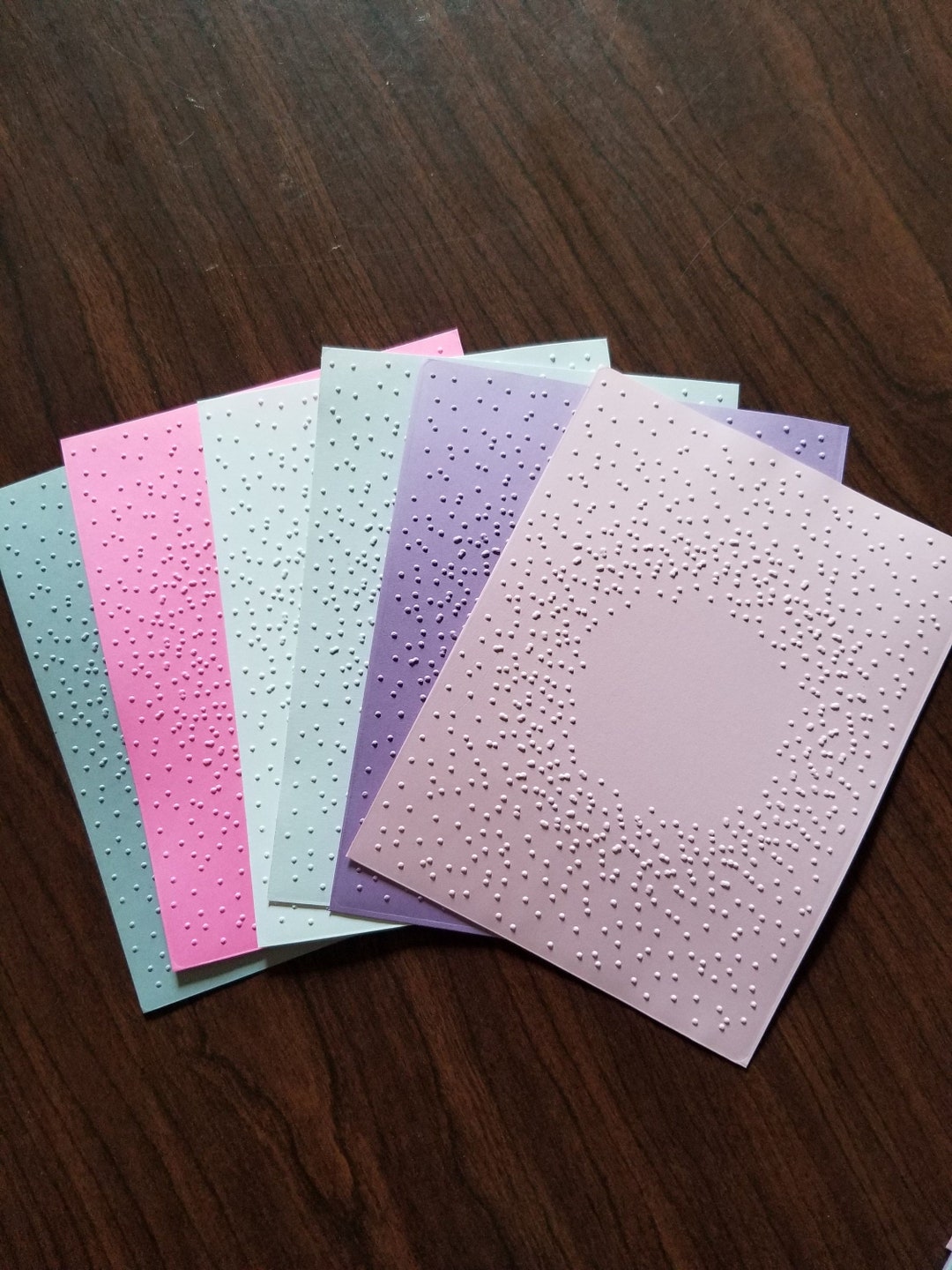 10 Embossed Background Cardstock, Junk Journal Embossed Paper, Card ...