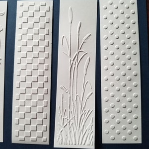 10 Embossed Cardstock Strip Variety Pack for Card Making, Journals ...