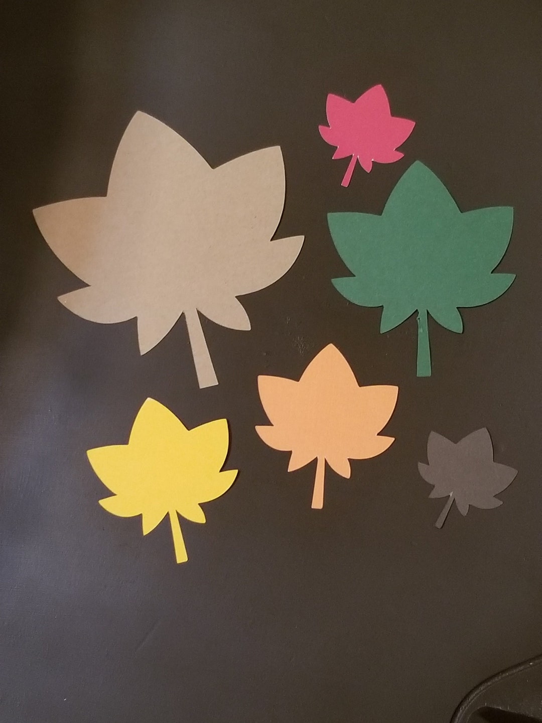 Fall Die Cut, 60 Pc Paper Leaf Set, Laminated and Hole Punch Available ...