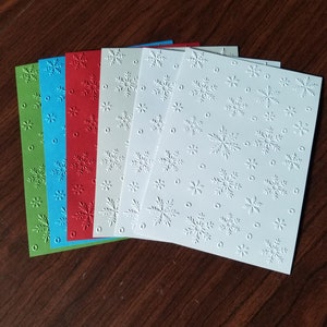 Embossed Cardstock Snowflake | Christmas Embossed Cardstock | Embossed ...