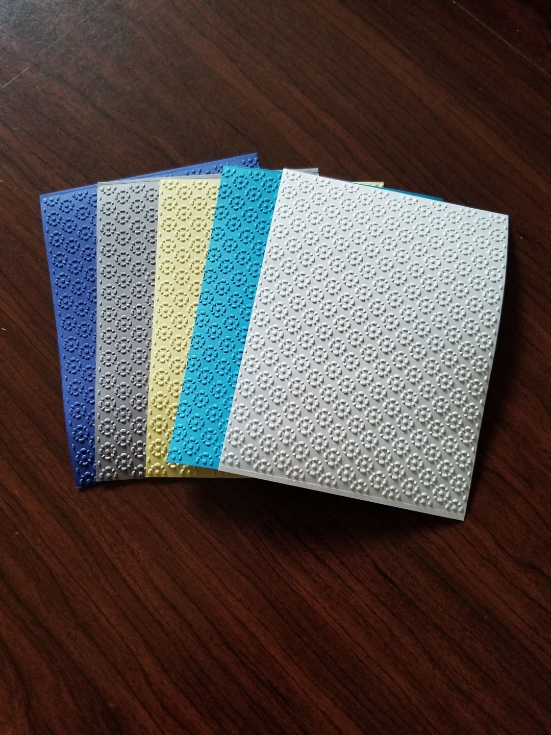 10 Embossed Cardstock Paper Background, Junk Journal Embossed Paper ...