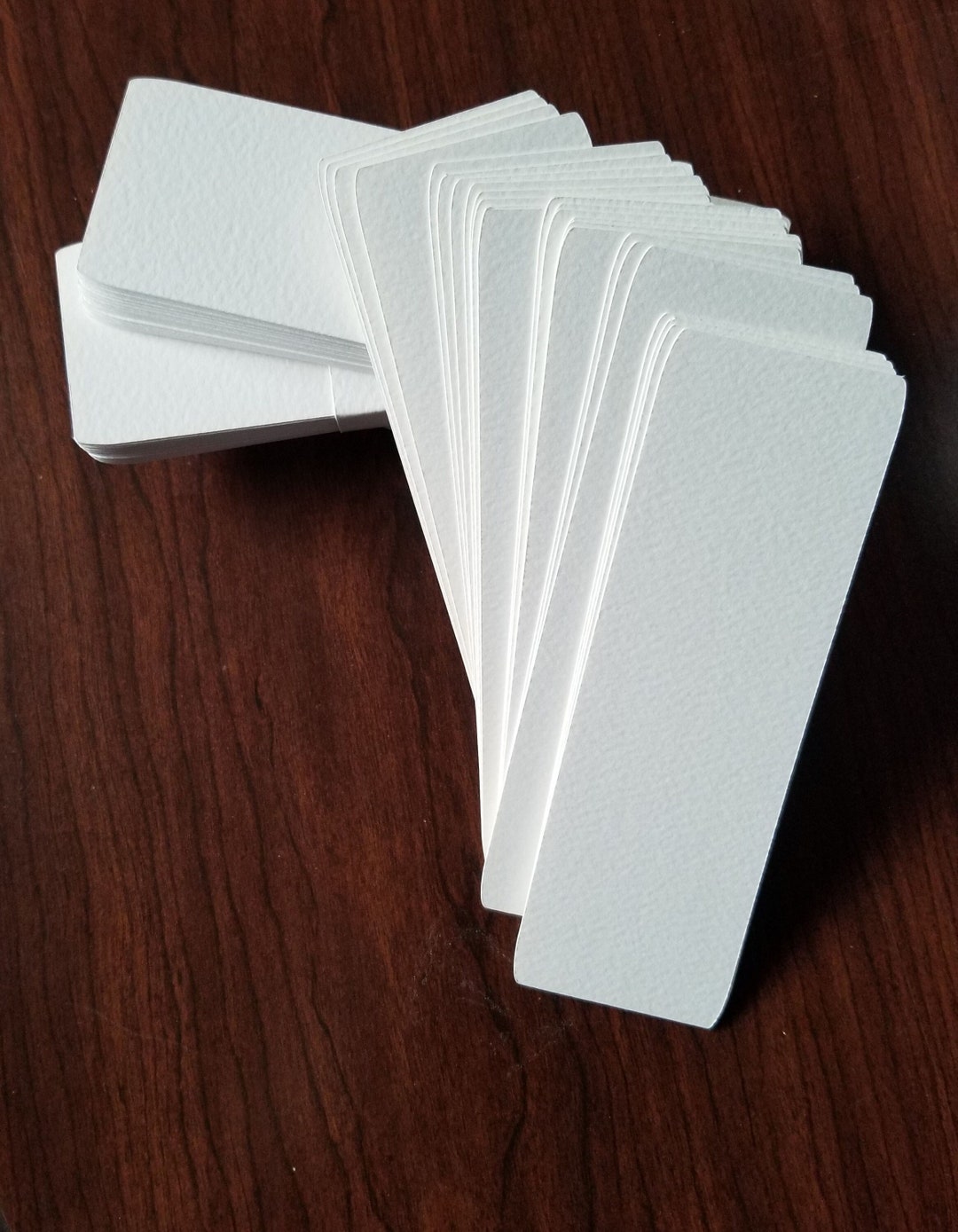 Watercolor "2x6" Die Cut Paper Bookmark Blank Set - Etsy