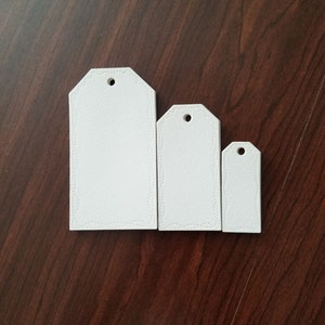 Watercolor Paper 30 Tag Blanks, Die Cut Watercolor Paper Tags - 3 Sizes ...