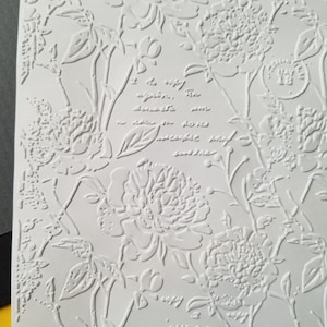 10 Embossed Floral Cardstock Backgrounds - Etsy