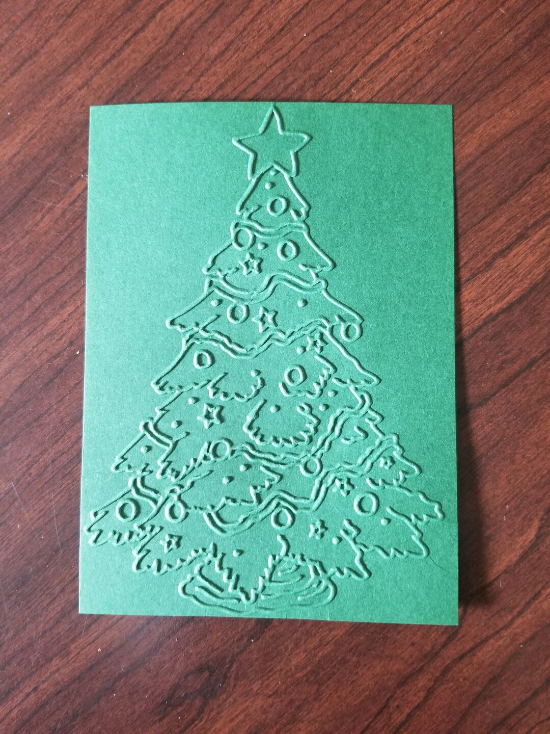 Embossed Cardstock Christmas Tree | Embossed Papers | Embossed Card ...