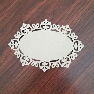Die Cut Oval Background Lace Edge Frame - Etsy