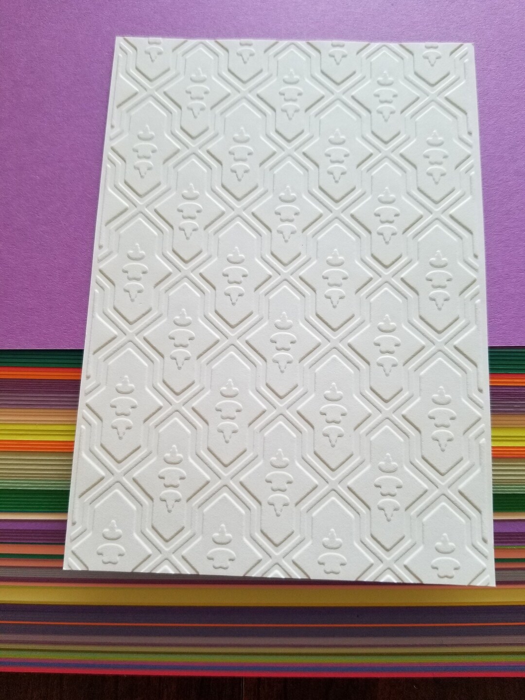 10 Embossed Cardstock Emblem Backgrounds | Embossed Card Front Topper ...