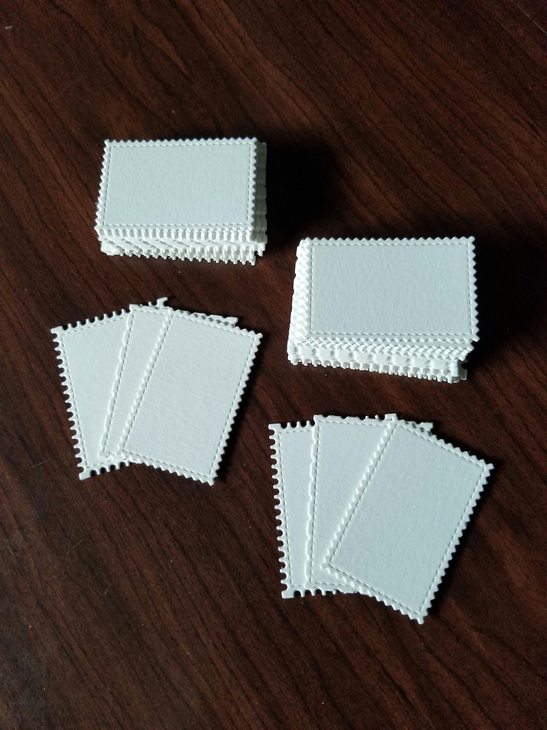 Watercolor 30 Paper Die Cut Postage Stamp Blanks - Etsy
