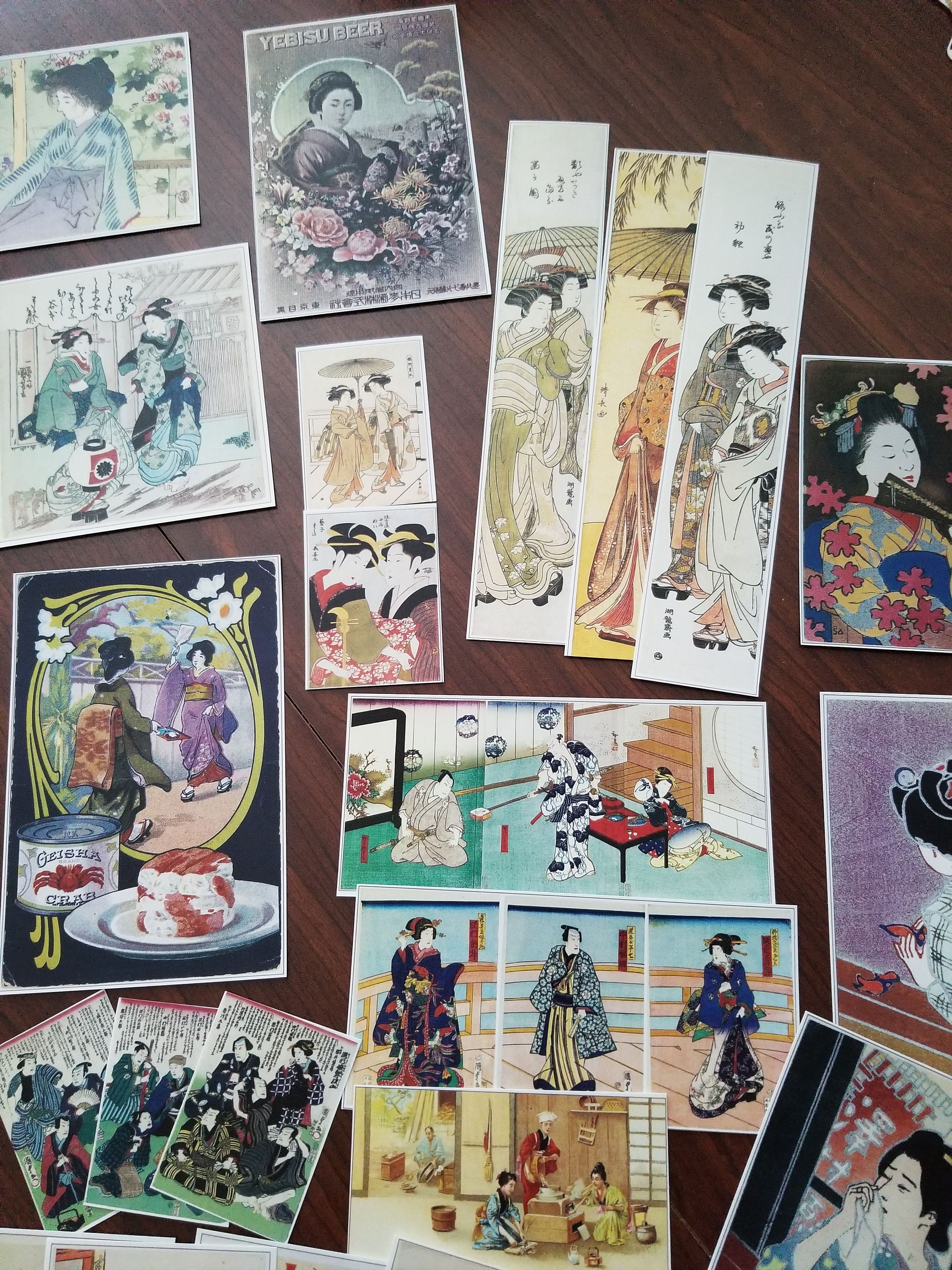 45 Pc Vintage Japanese Ephemera Set: Printed Paper for Junk Journals - Etsy
