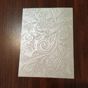 8 Embossed Cardstock Papers | Embossed Card Front Topper - Etsy