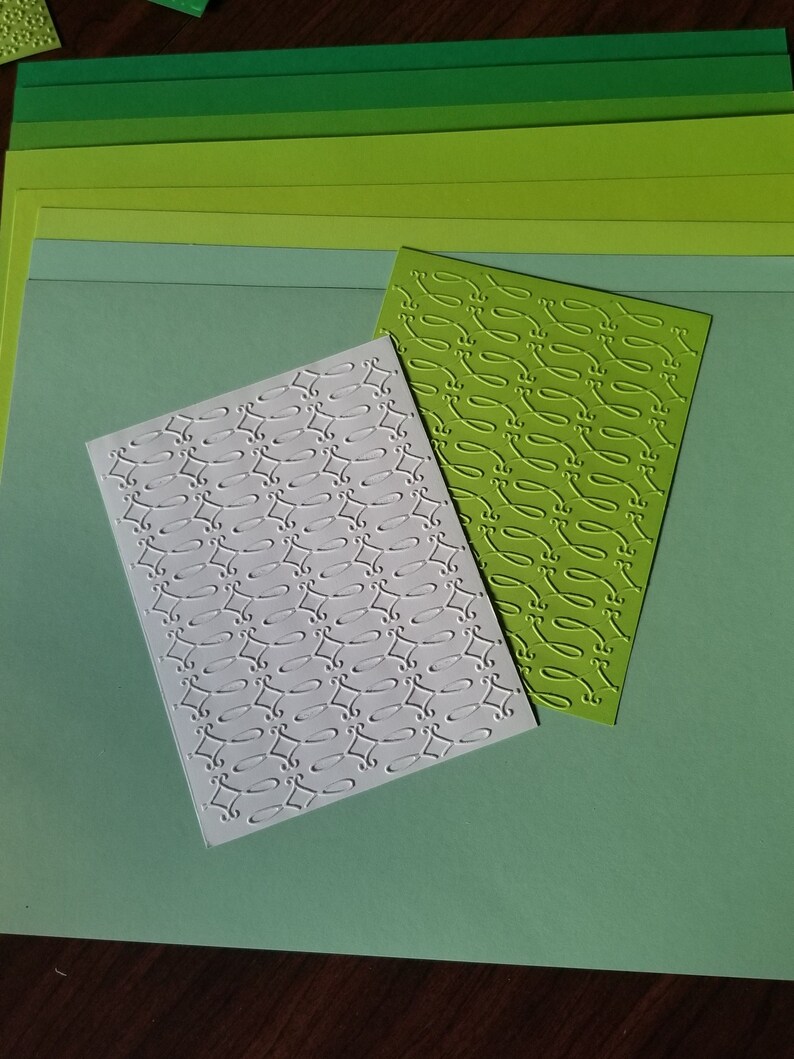 Embossed Cardstock: 12 Lightweight Paper Sheets, 4x6" Card Toppers - Etsy