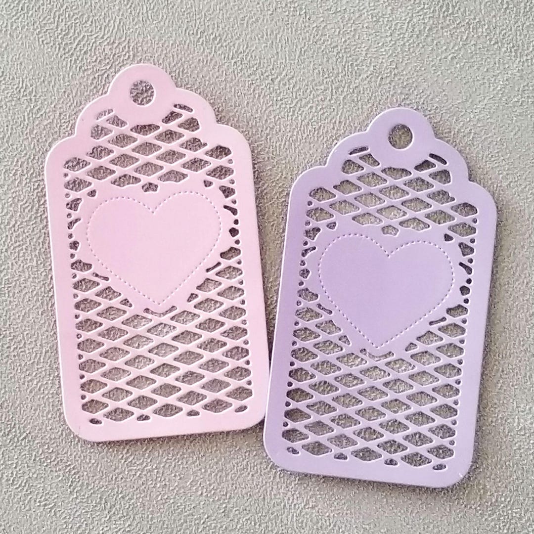 Die Cut Heart Tag Set - Etsy