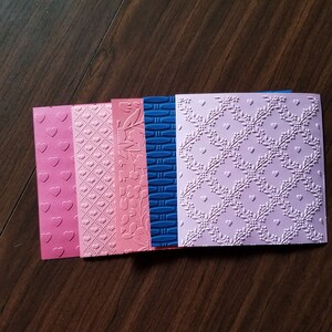 Embossed Cardstock Paper Set: 5x5 Scrapbook & Junk Journal - Etsy