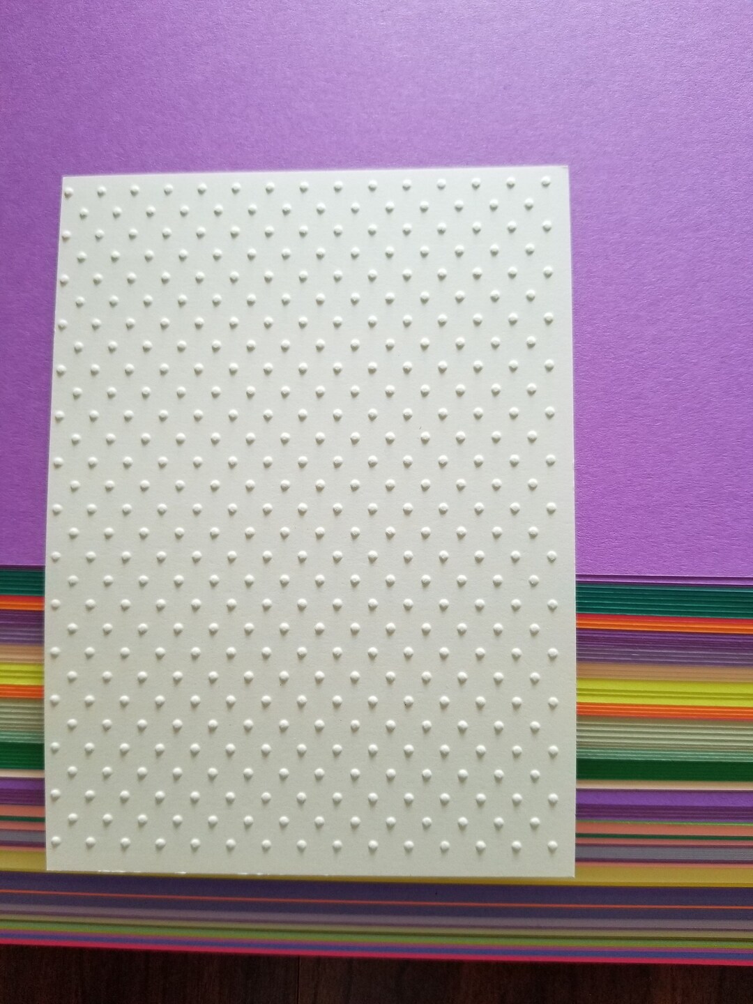 10 Embossed Swiss Dot Cardstock | Polka Dot Embossed Card Front ...