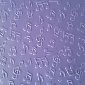 10 Embossed Cardstock Music Background Sheets | Embossed Card Front ...
