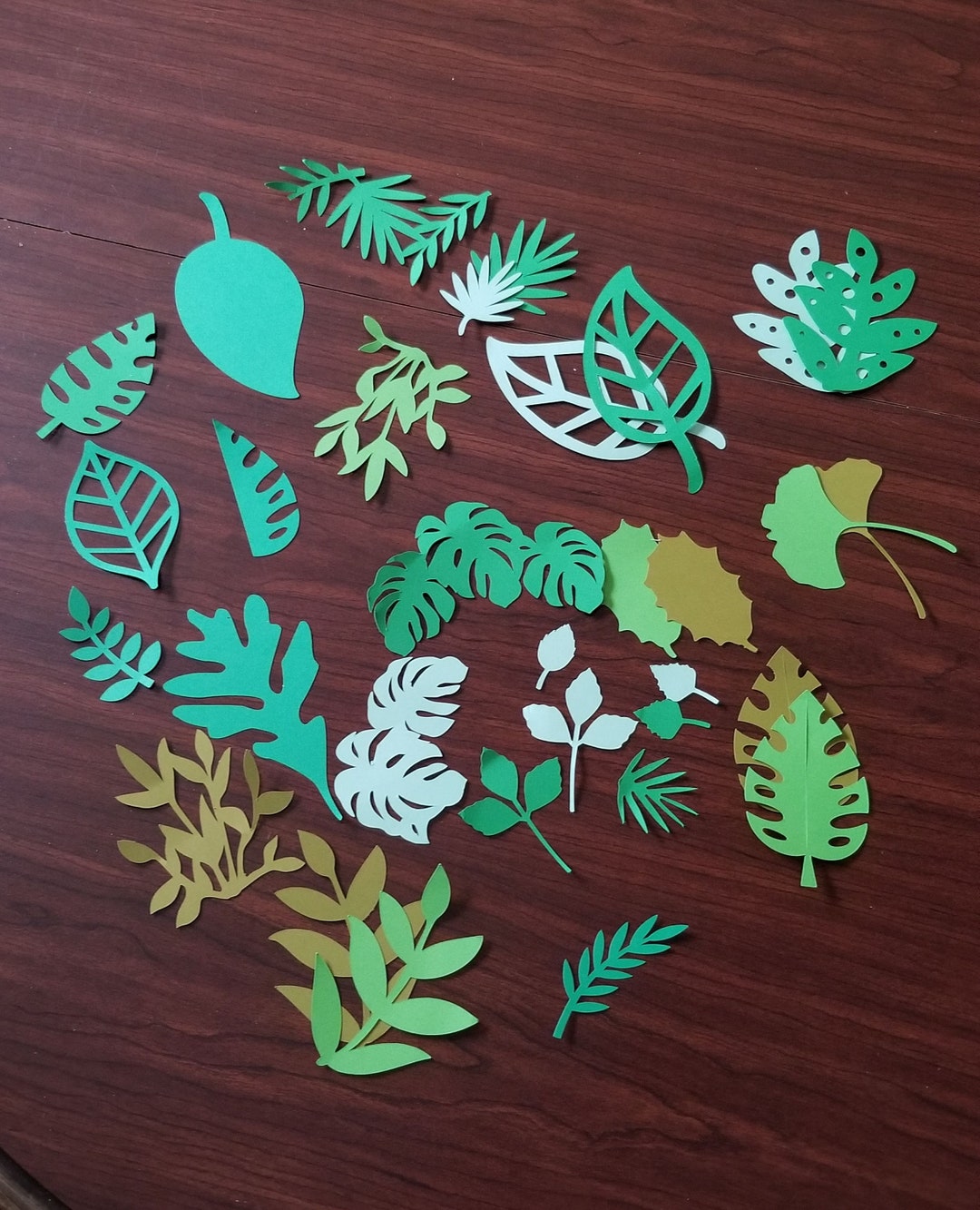 24 Pc Leaf Variety Die Cuts 24 Piece Die Cut 24 Piece Paper Shape Set ...