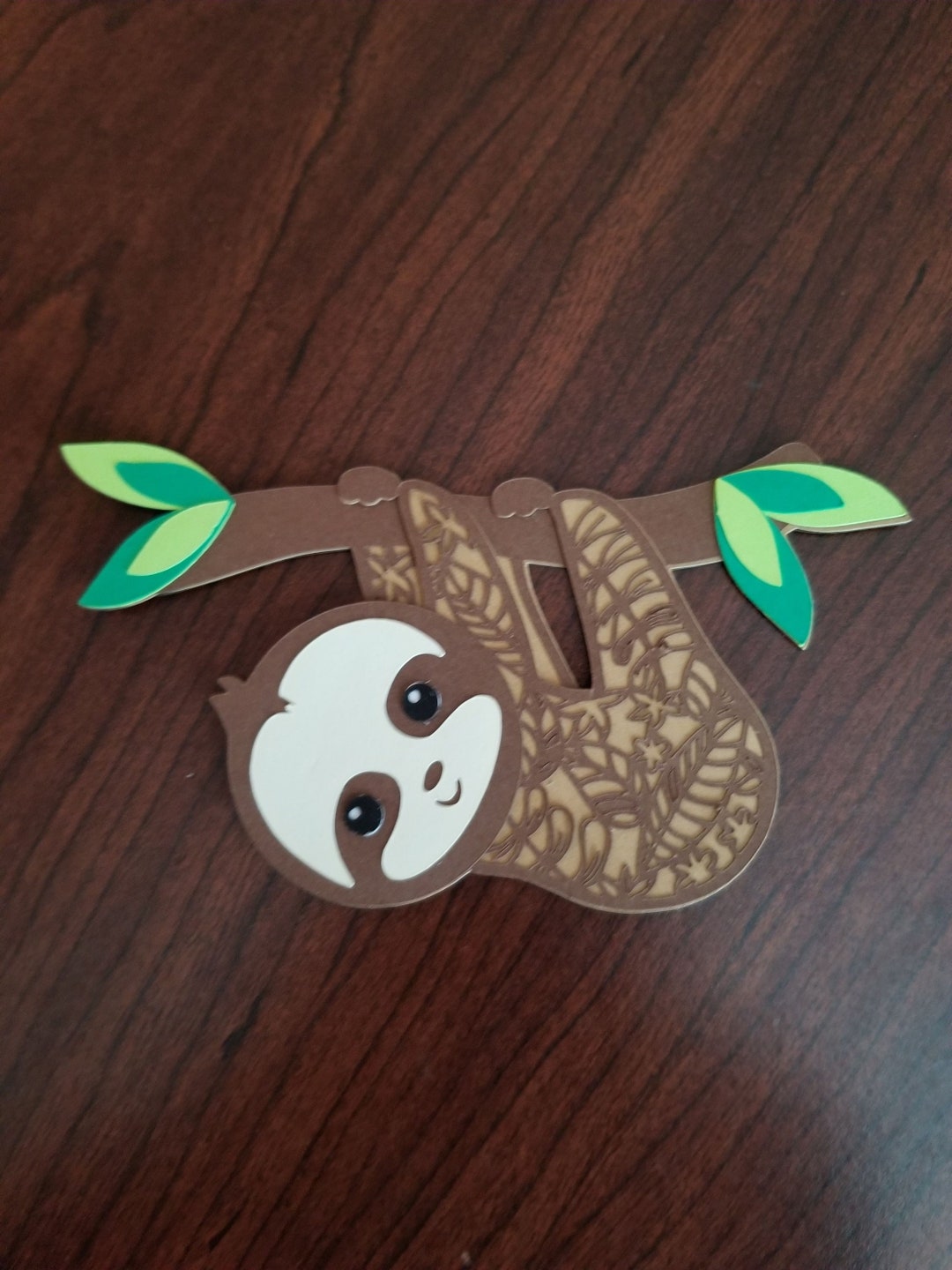 Die Cut Paper Sloth | Sloth Die Cuts | Forest Ephemera for Junk ...