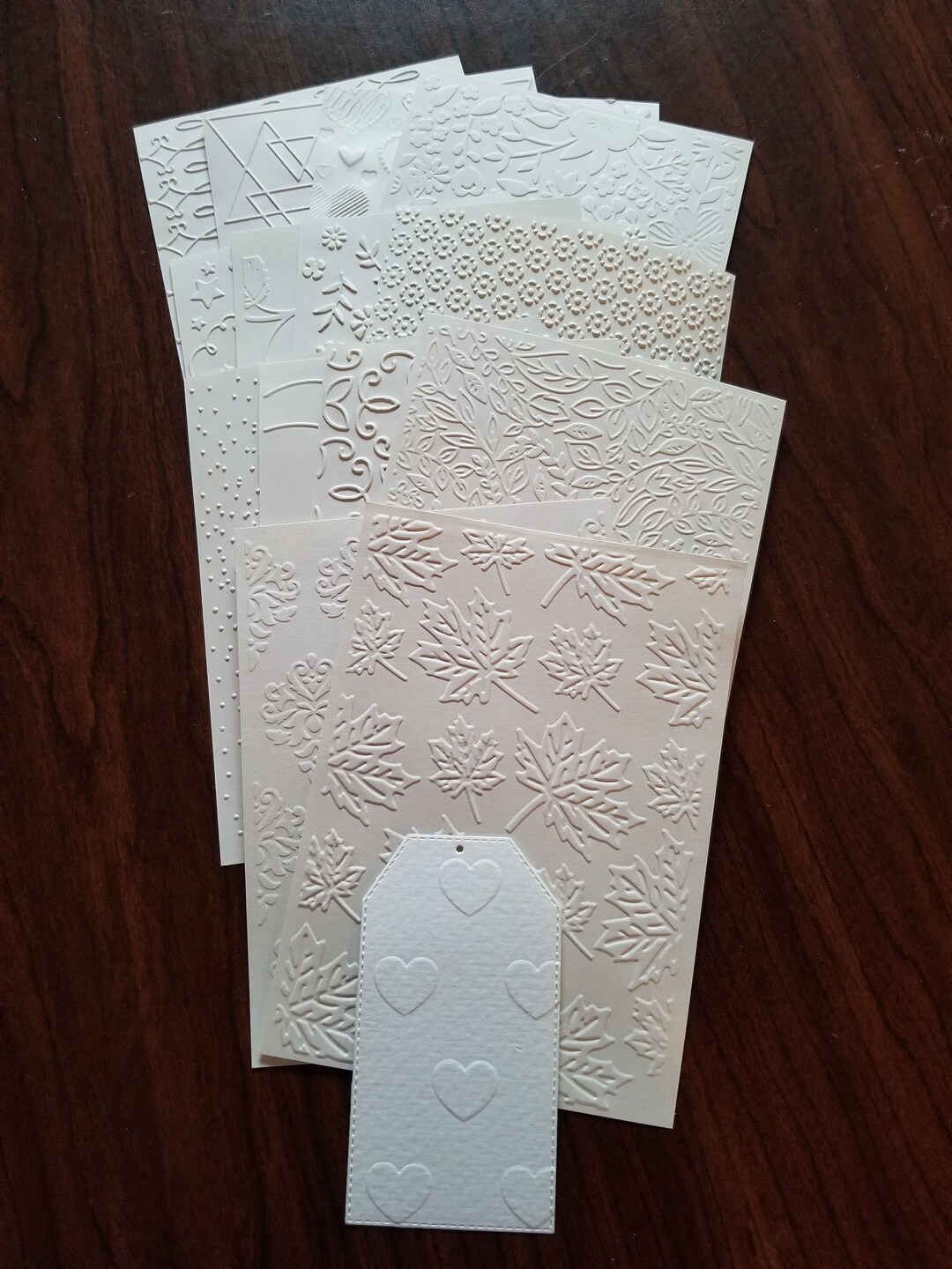 14 Embossed Cardstock Papers, 4x6 Embossed Background for Junk Journal ...