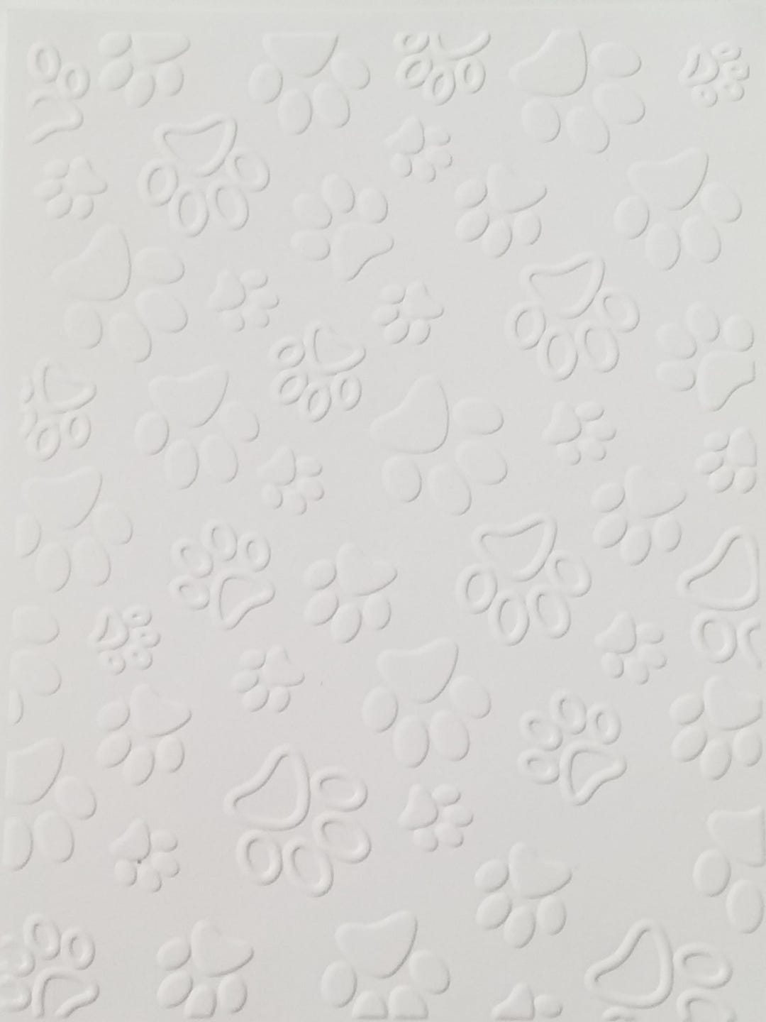 Embossed Paw Print Cardstock: 4x6 (appx) Card Fronts, Set of 12 - Etsy