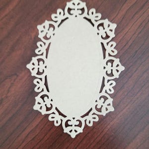 Die Cut Oval Background Lace Edge Frame - Etsy