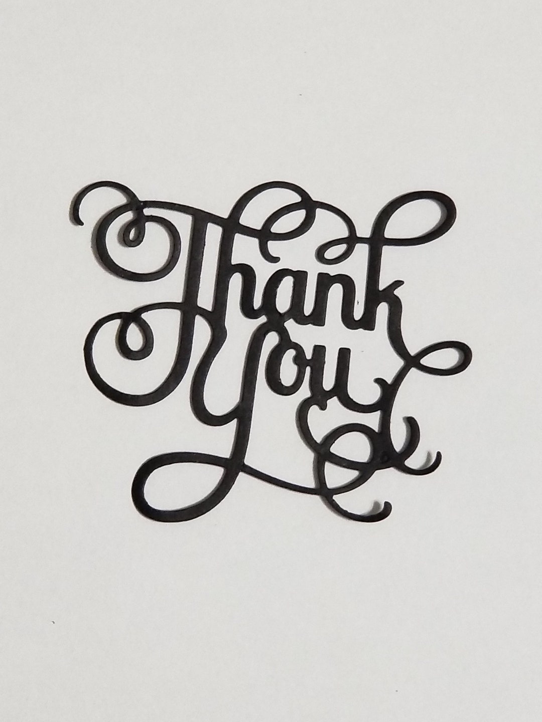 Thank You Script Die Cuts for Gift Tags, Gift Bags, Card Making ...