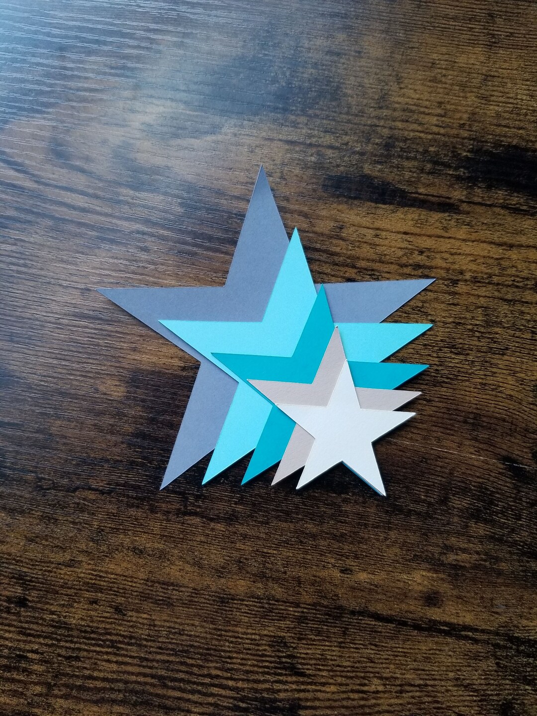 Star 5 Point Long Star Cardstock Die Cuts 50 Pc Paper Thin - Etsy