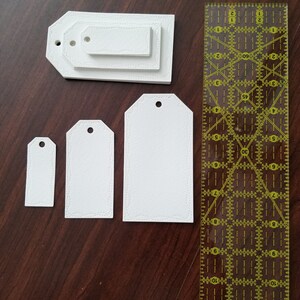 Watercolor Paper 30 Tag Blanks, Die Cut Watercolor Paper Tags - 3 Sizes ...