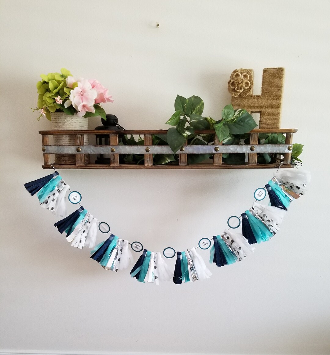 Custom School Spirit Garland, Pom Pom Tassel Classroom Garland, Party ...