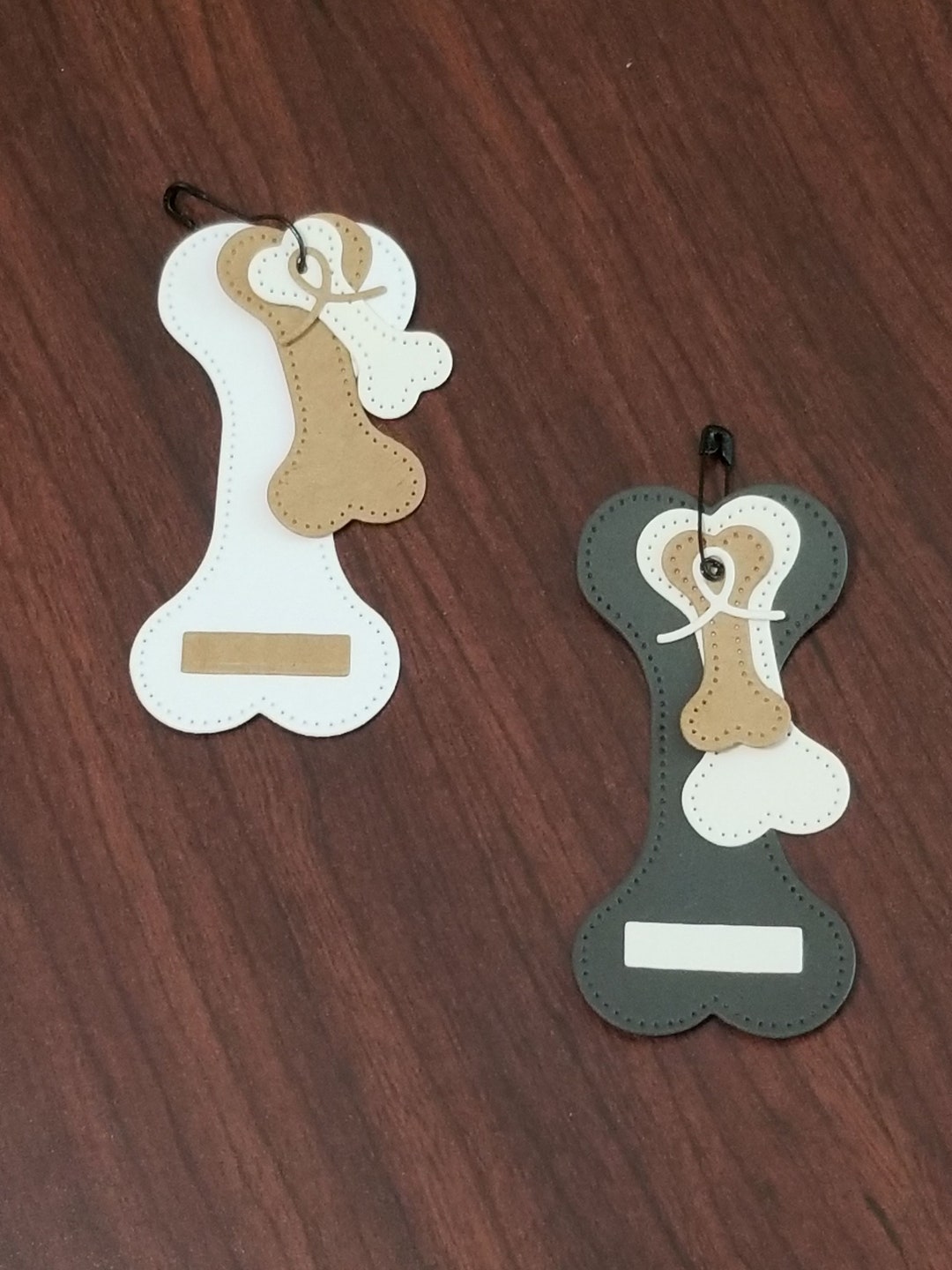 Dog Bone Die Cut Tag Set - Etsy