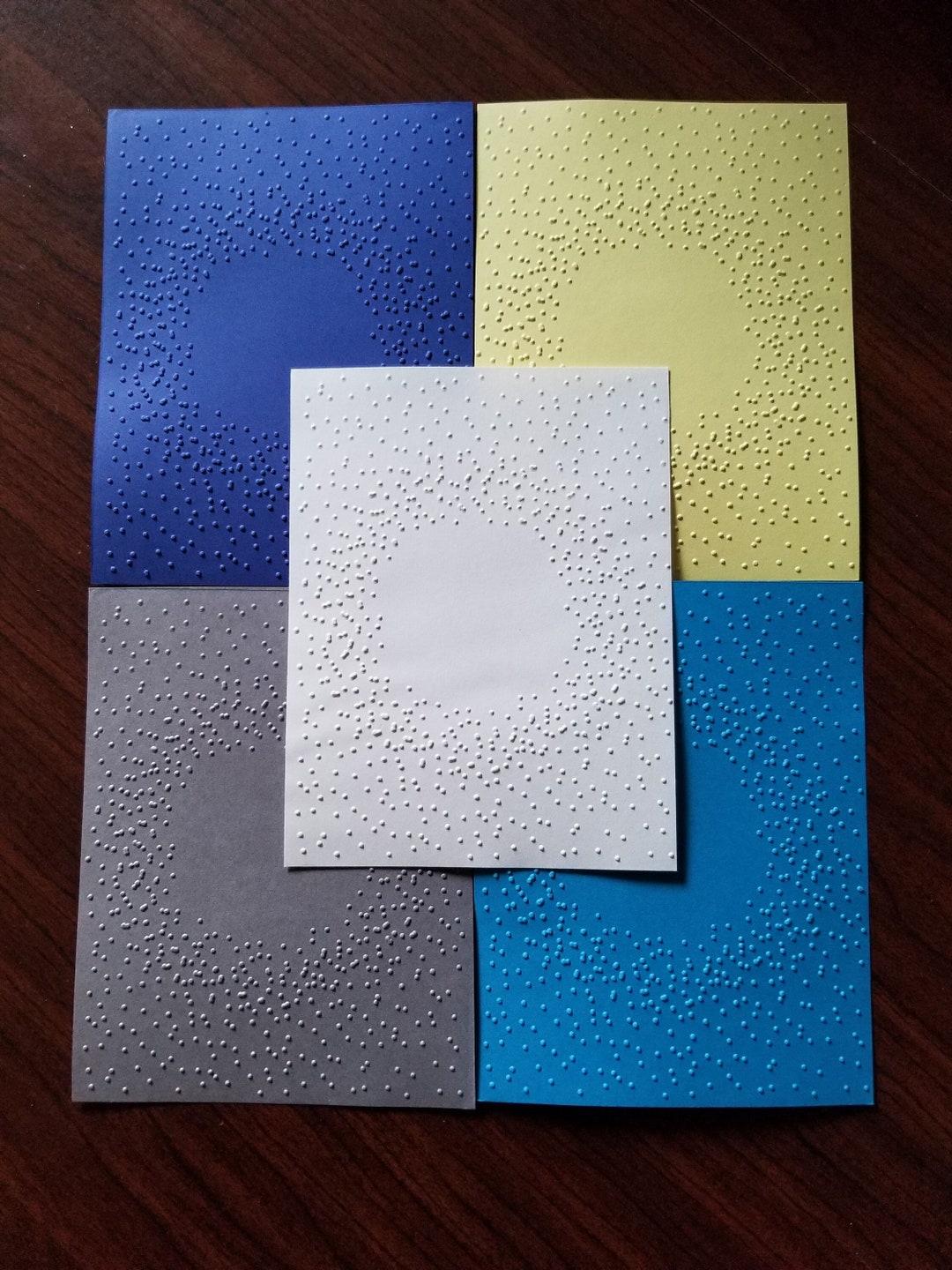 Embossed Polka Dot Cardstock: Circle Frame Paper Craft - 4x6 in (set of ...