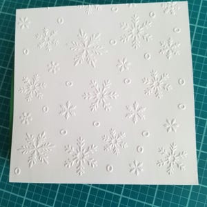 Embossed Cardstock Snowflake | Christmas Embossed Cardstock | Embossed ...